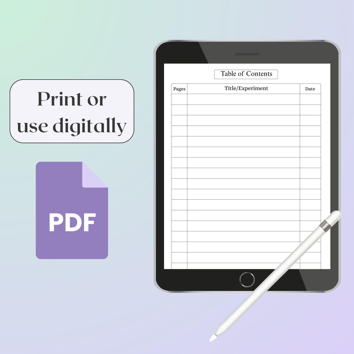 Digital Laboratory Notebook Experiment Lab Report Template Design Data ...
