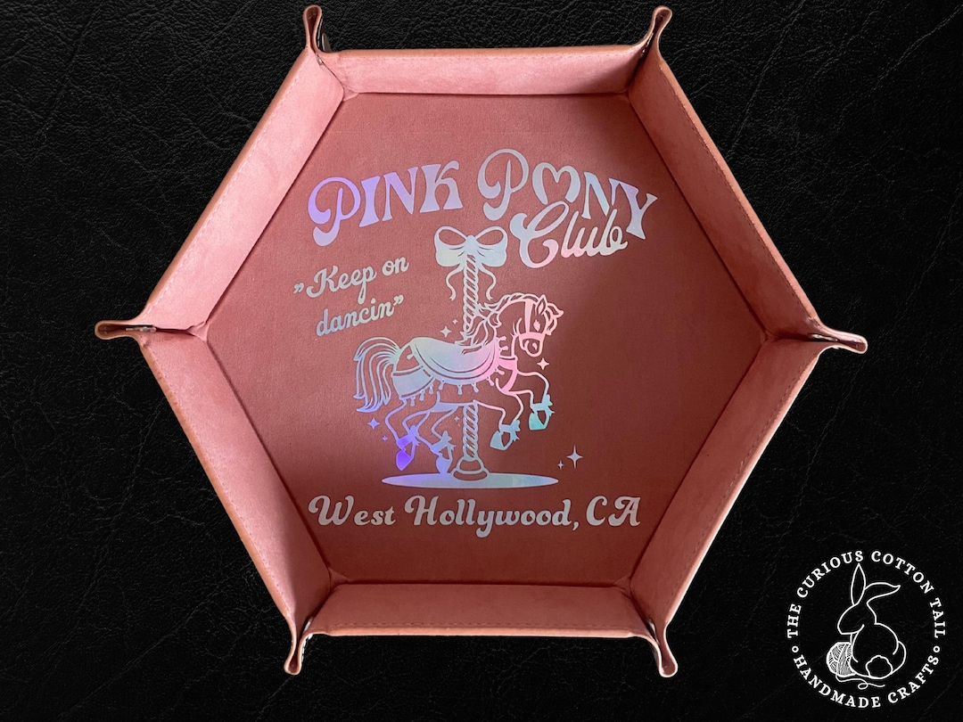Pink Pony Club XL Dice Tray DND Dice Tray / Chappell Roan Inspired - Etsy