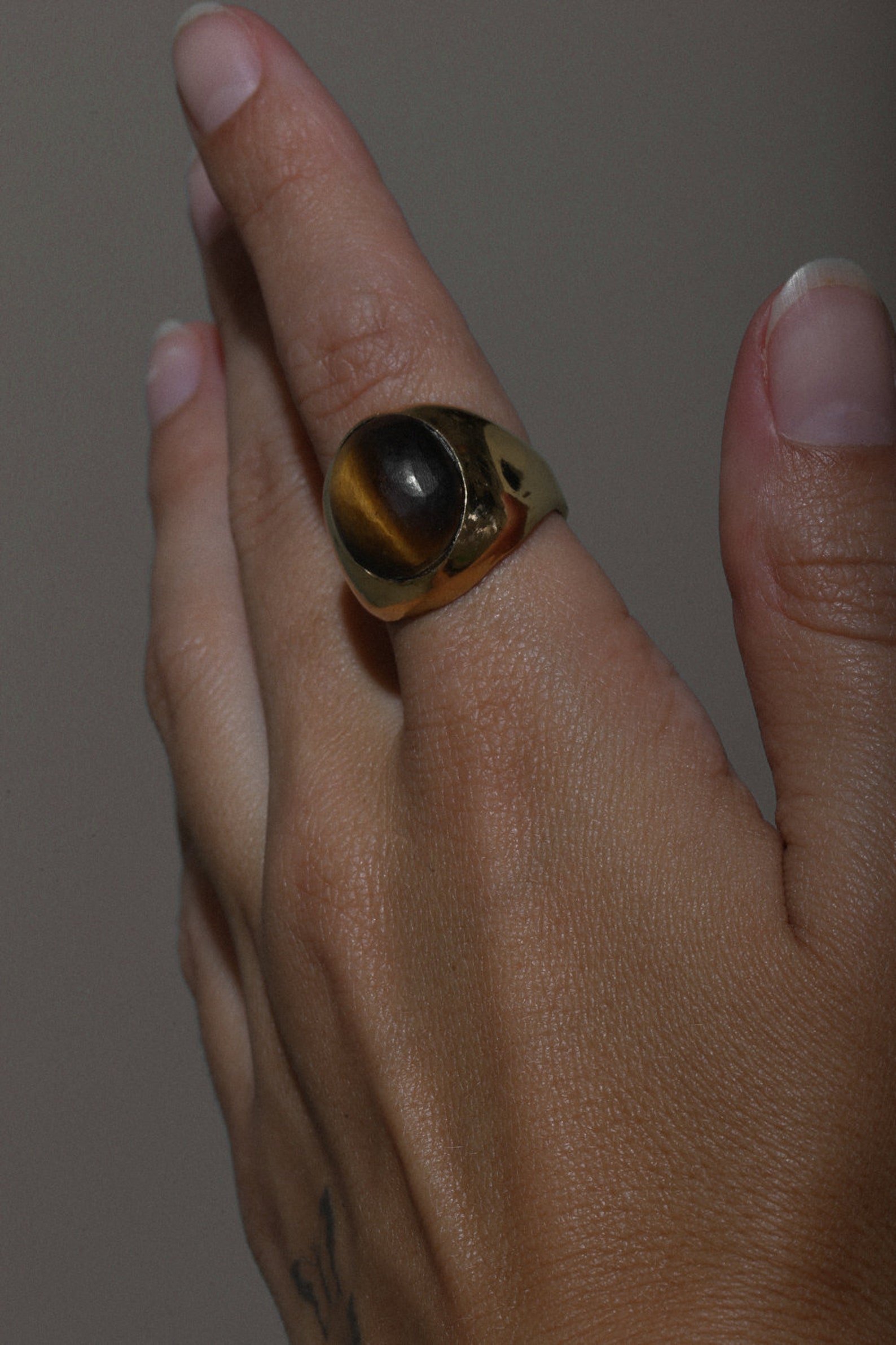Tigers Eye Signet Ring - Etsy