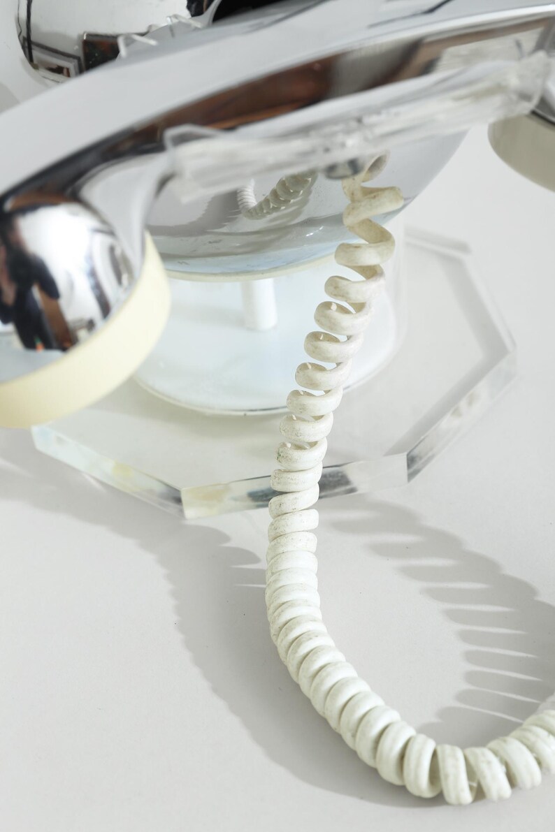 1970s Chrome Telephone - Etsy