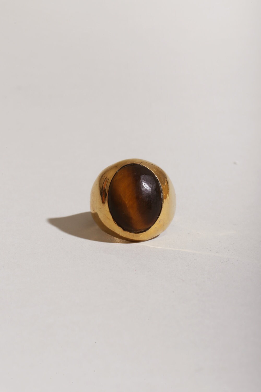 Tigers Eye Signet Ring - Etsy