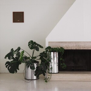 Chrome Cylinder Planter - Etsy