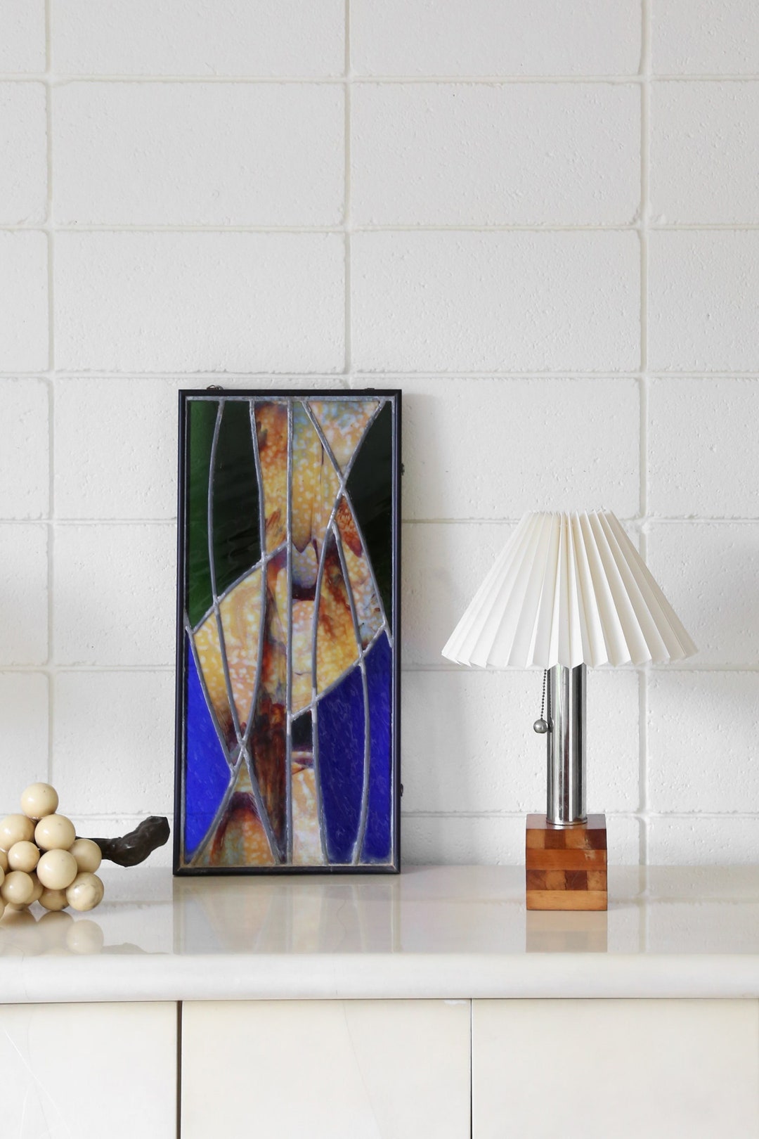 Abstract Stained Glass, Framed Art - Etsy