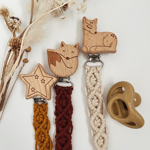 Wood Pacifier Clip - Etsy
