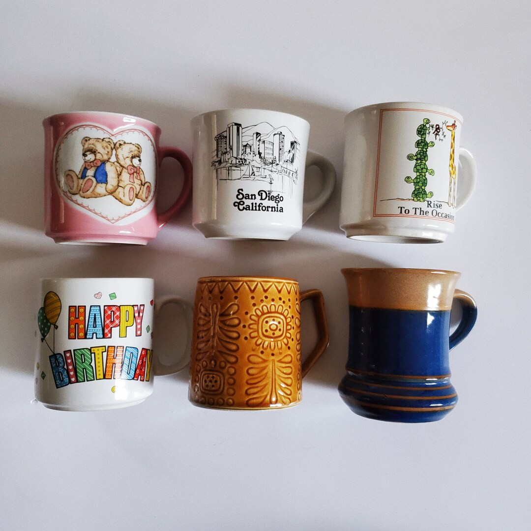 Vintage 1970s/80s Choose Your Own Mismatched Coffee Mugs, Vintage Mugs ...