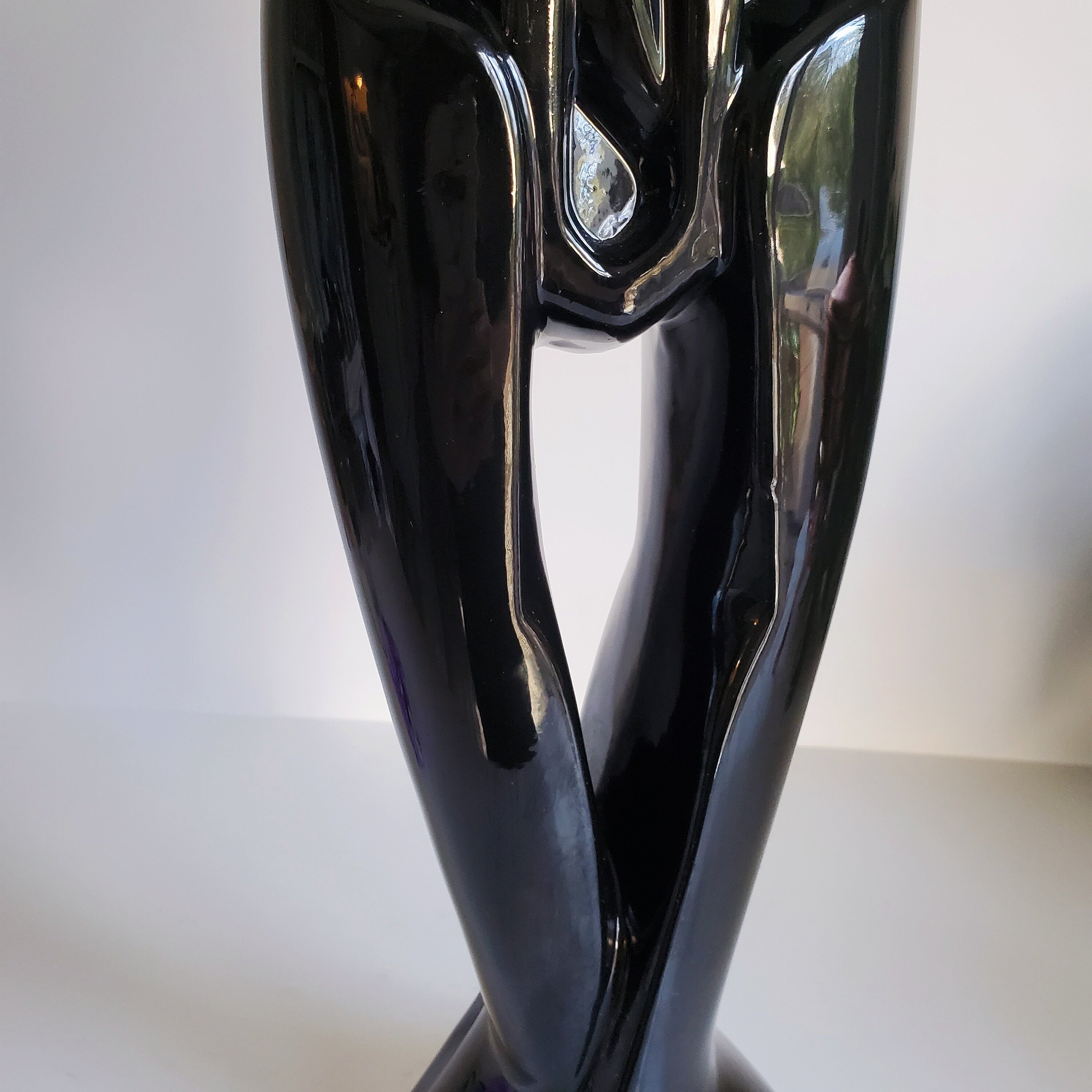 Vintage Royal Haeger Statue Schwarze ineinander verschlungene - Etsy.de