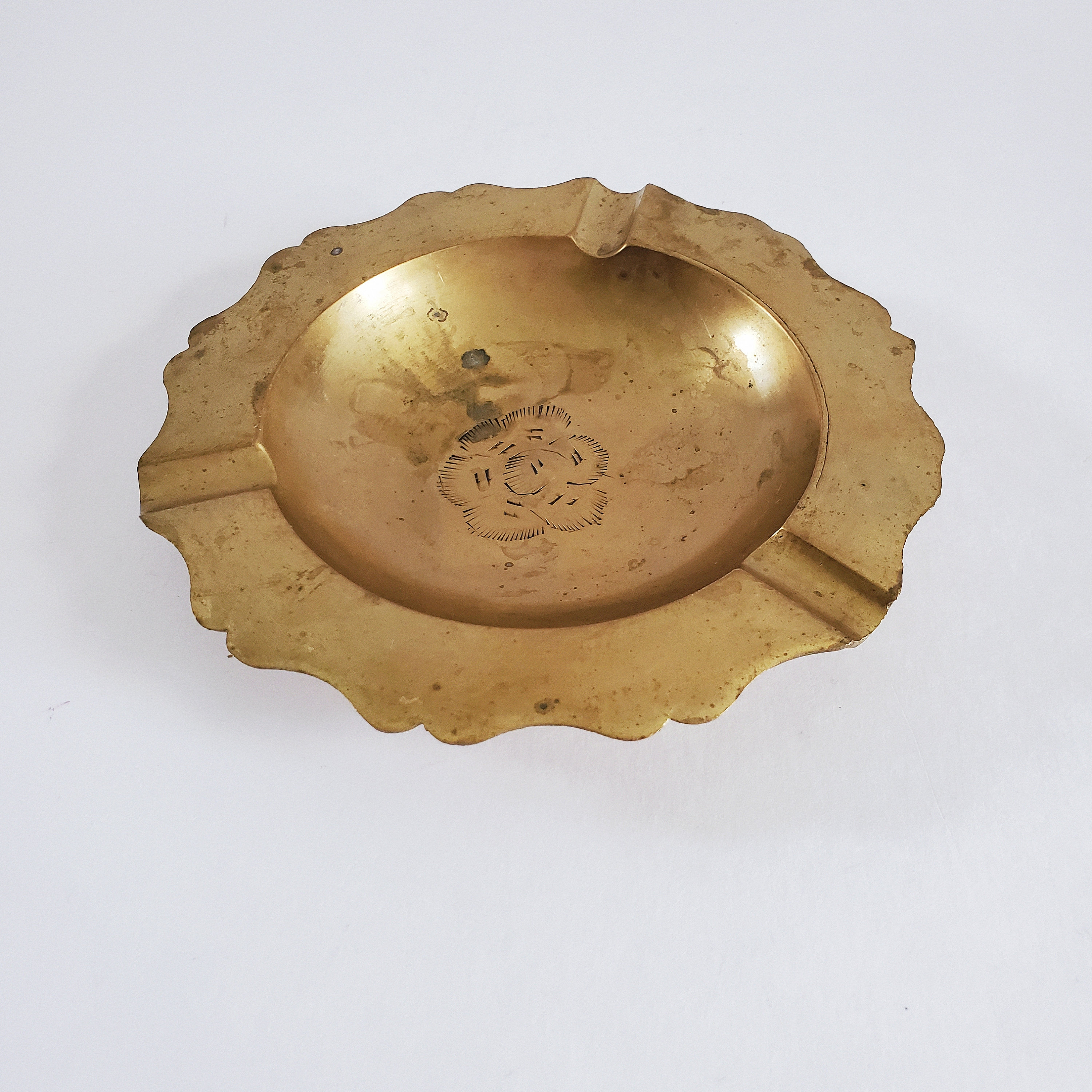 Vintage 1960s Brass Ashtray, Brass Mini Planter/catchall, Art Deco - Etsy