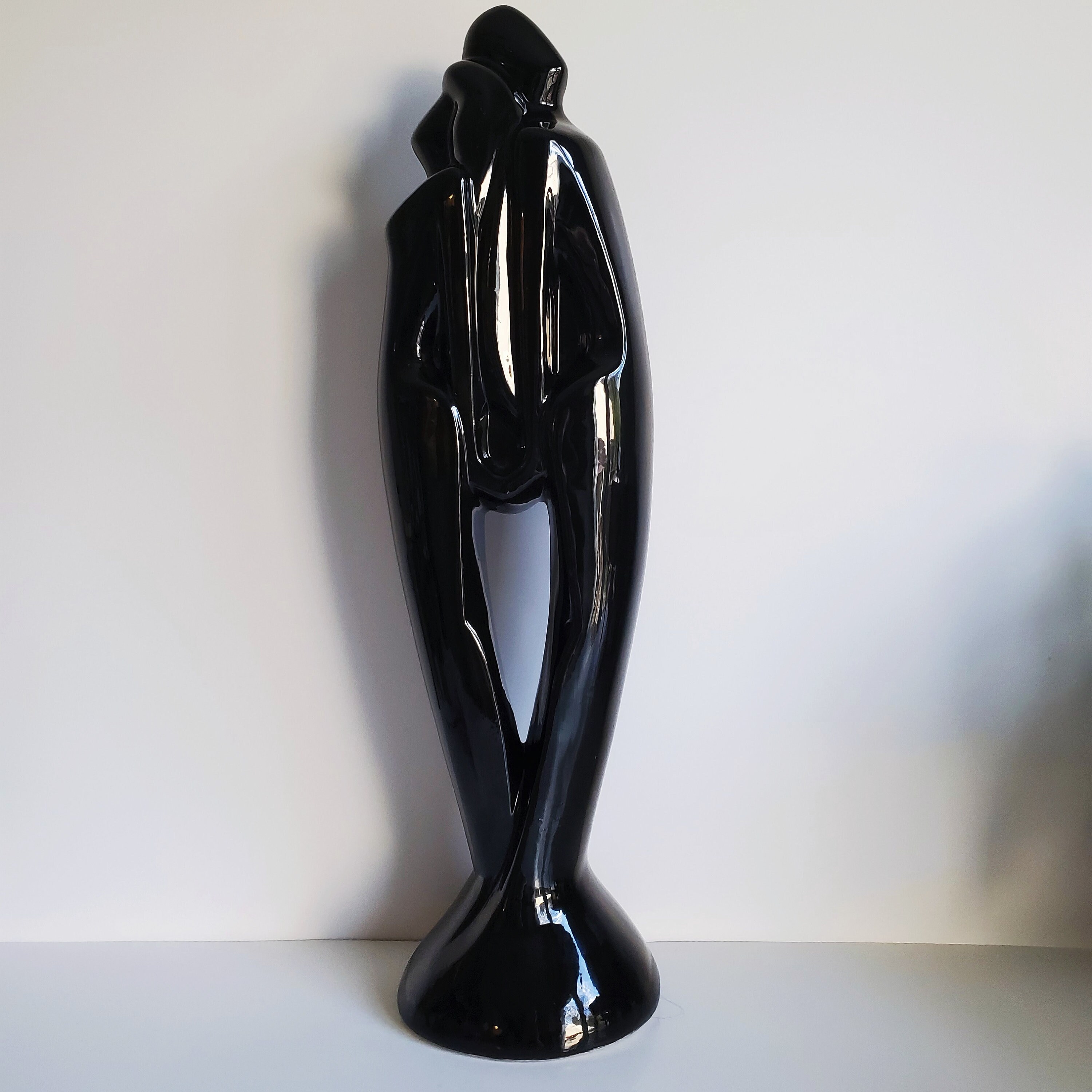 Vintage Royal Haeger Statue Schwarze ineinander verschlungene - Etsy.de