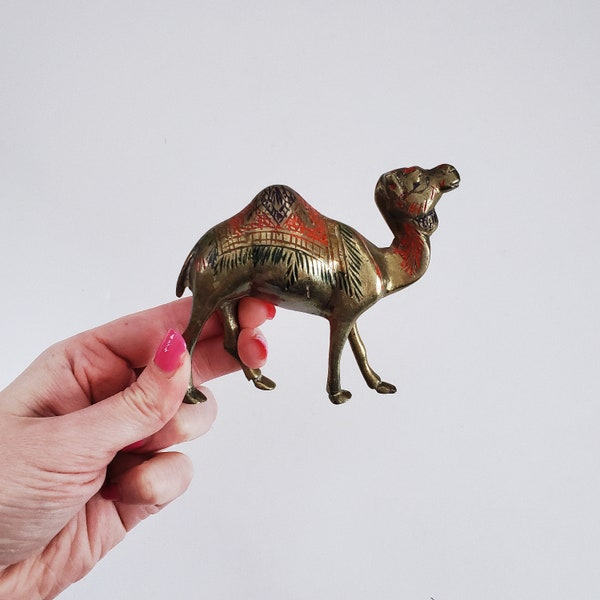 Brass Camel Figurine - Etsy