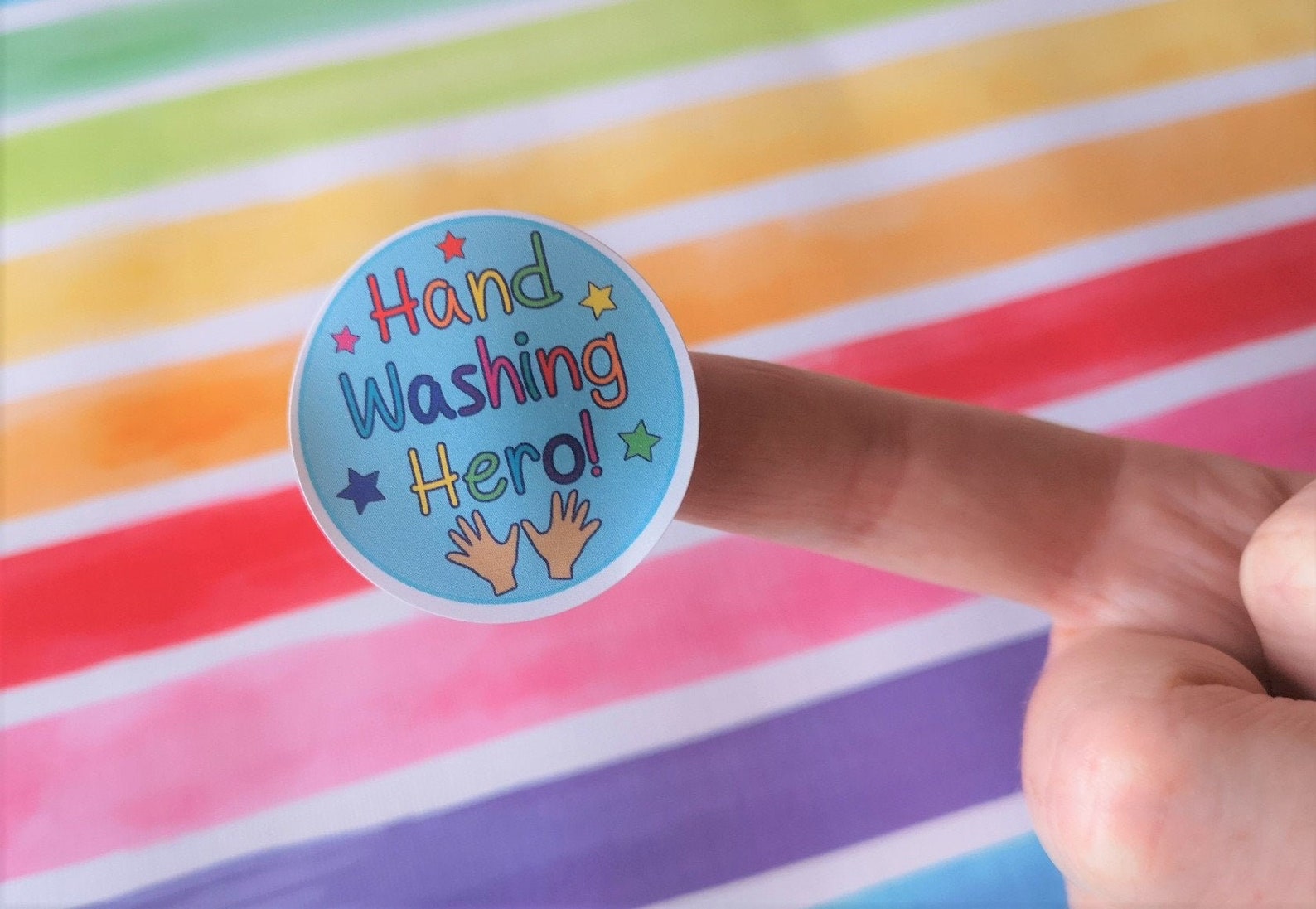 Hand Washing Hero Stickers Wash Your Hands Stickers | Etsy
