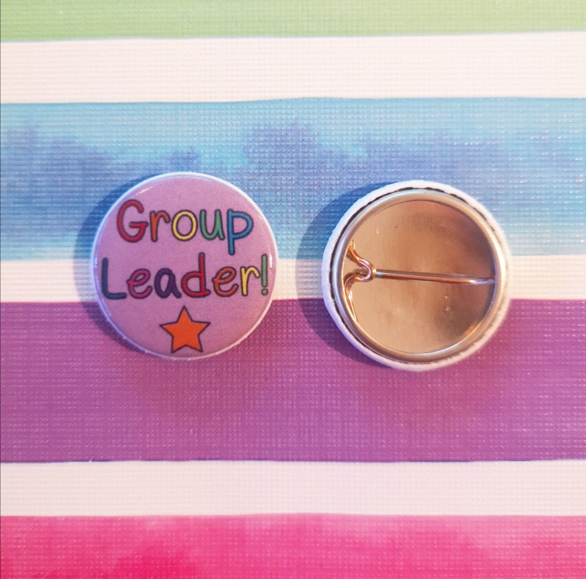 Pack of 4 Group Leader Badges Classroom Stationery | Etsy