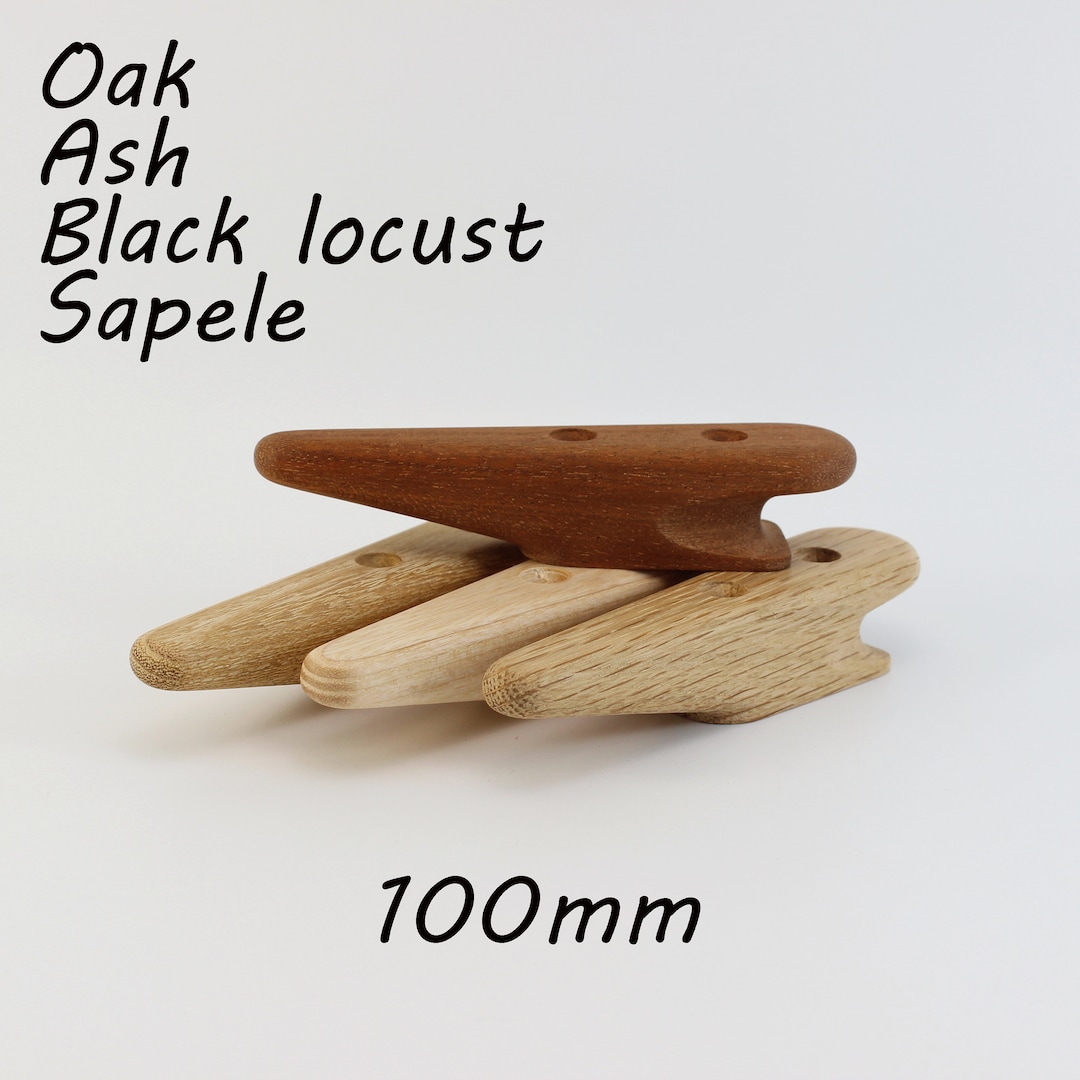 Wooden Boat Jamming Cleat 100mm (4 Inch) - Oak, Ash, Black Locust ...