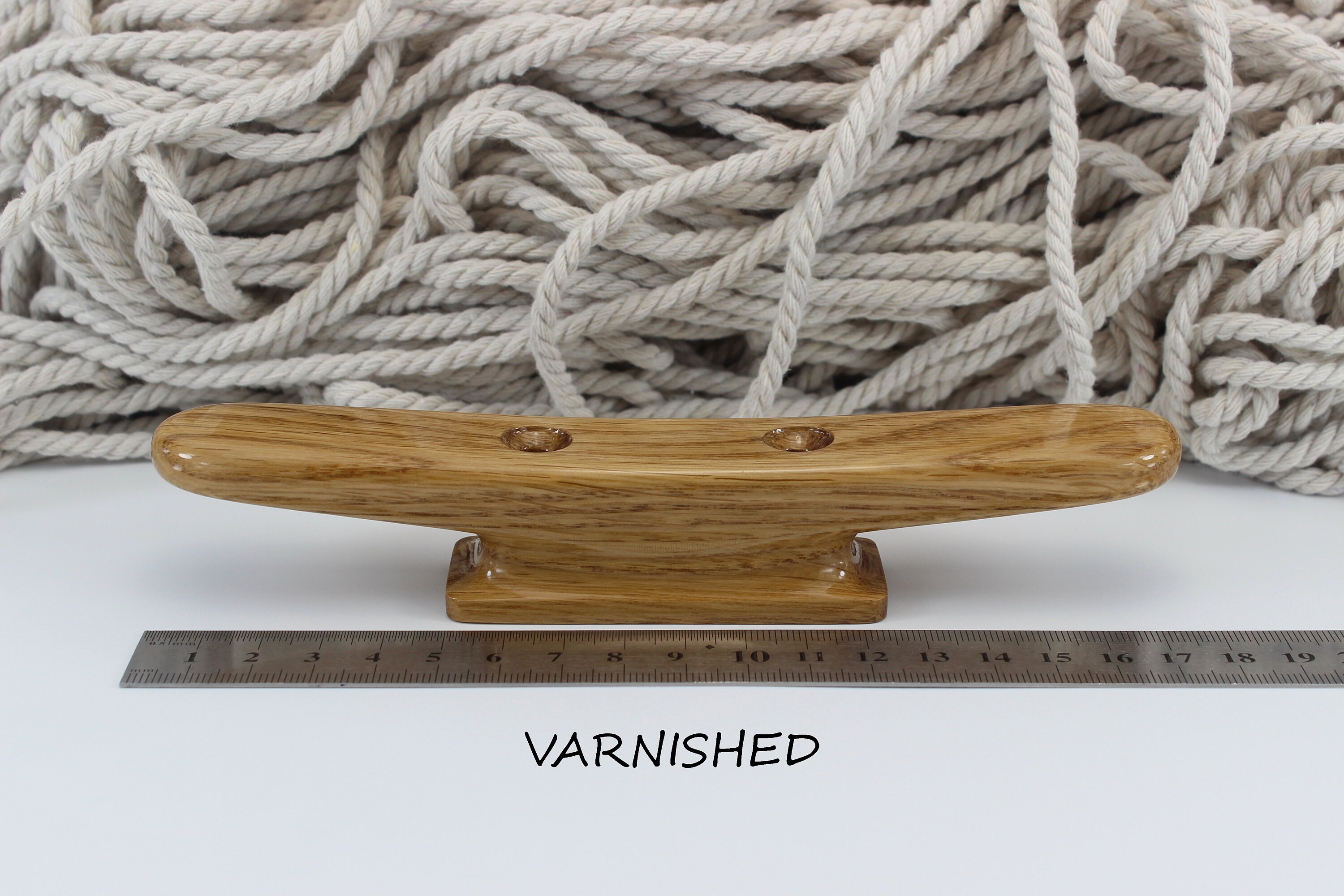 Wooden Boat Cleat 175mm 7 Inch Oak | Etsy