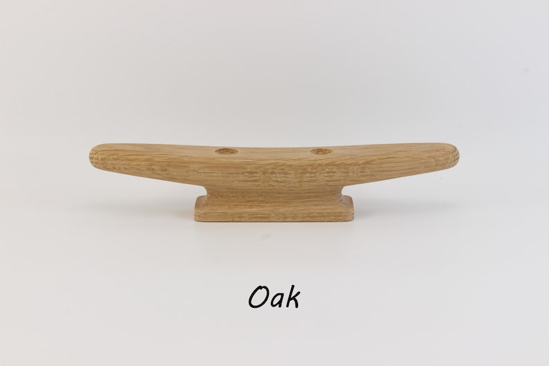 Wooden Boat Cleat 150mm (6 Inch), Oak, Oak Oiled, Ash, Black Locust ...
