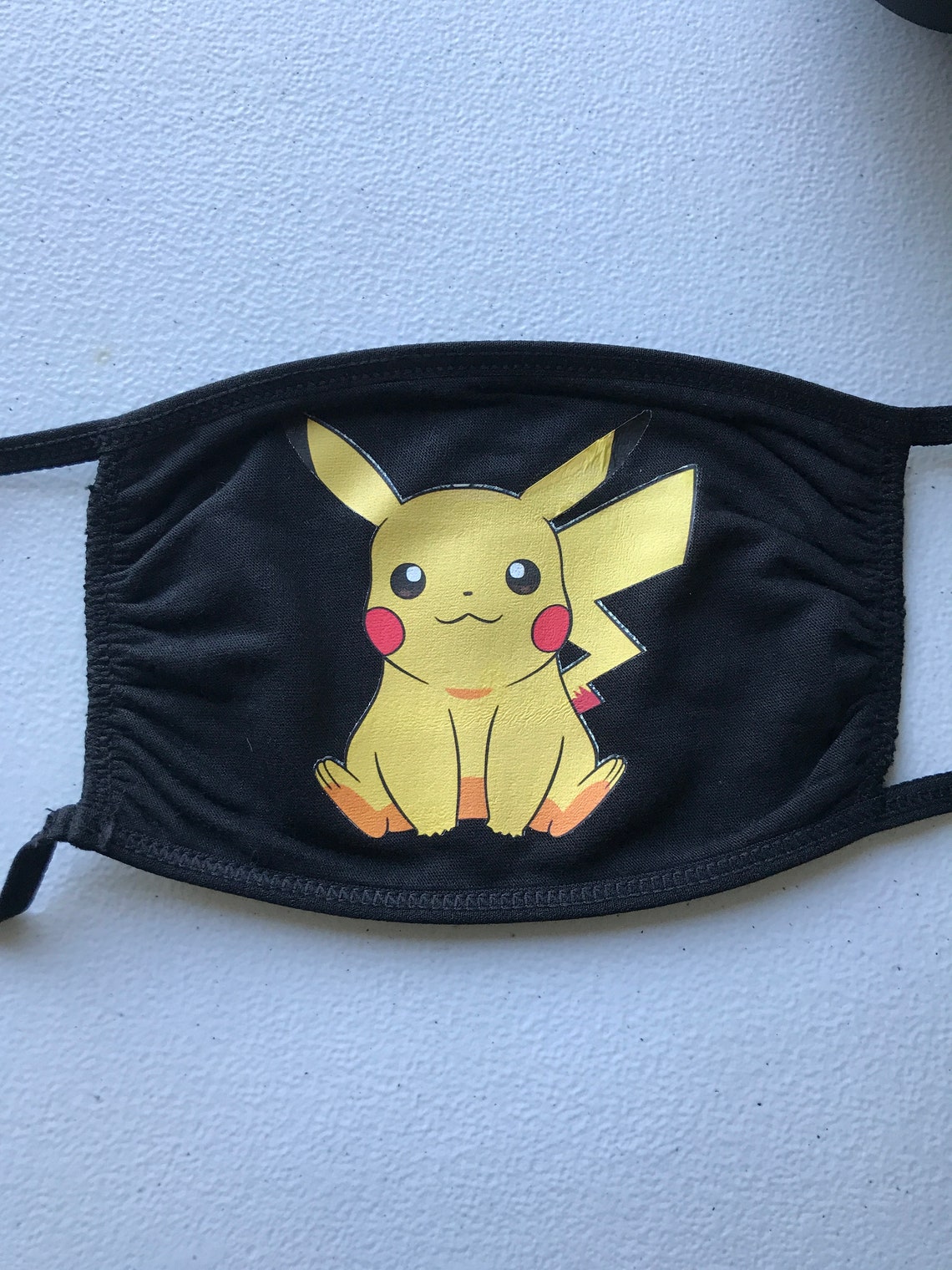 Pikachu Face MaskAdult Size Reusable | Etsy