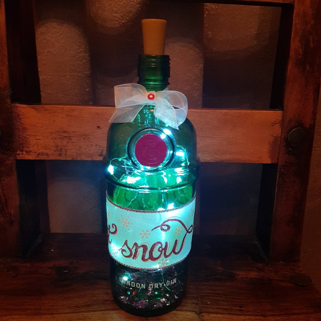Light up Gin Bottle/christmas Light up Gin Bottle/green Gin Bottle ...