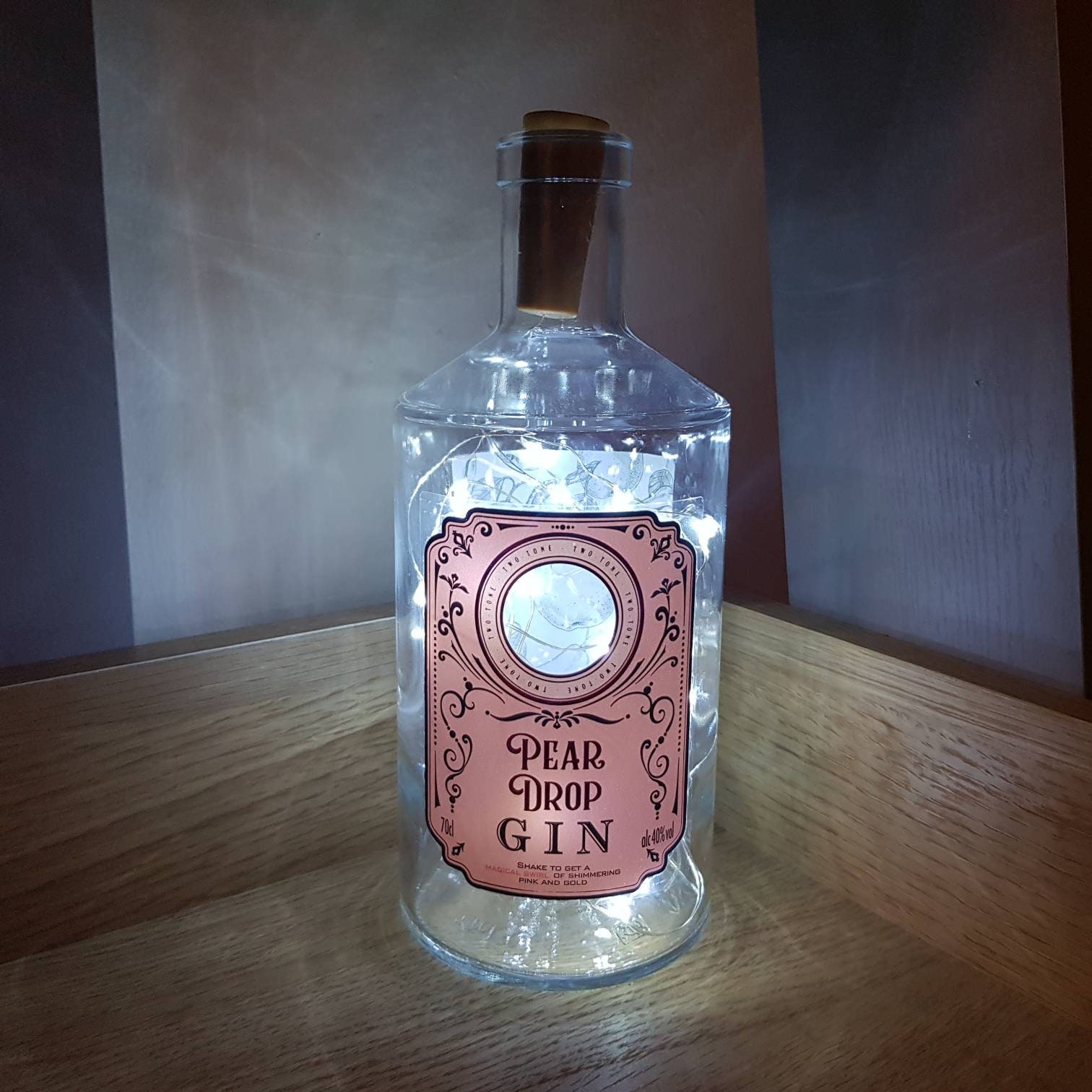 Light Up Gin Bottles/Gin Gift For Her/Home Bar | Etsy