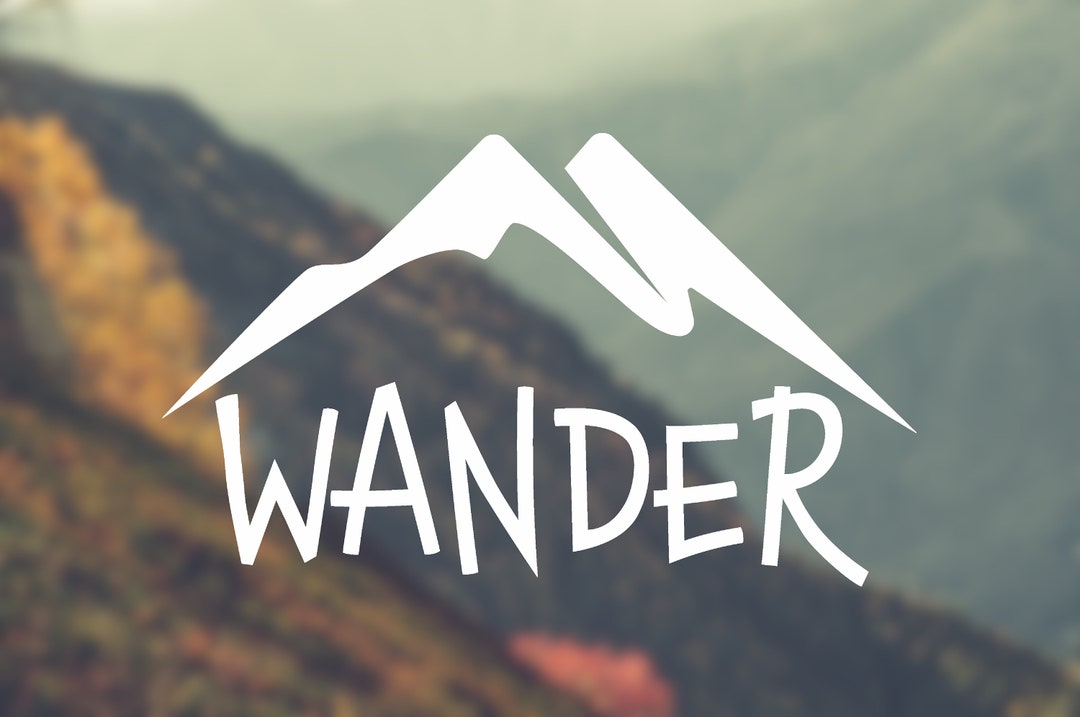 Wander Mountain Decal Laptop Sticker Car Decal Camping Hiking Explore ...