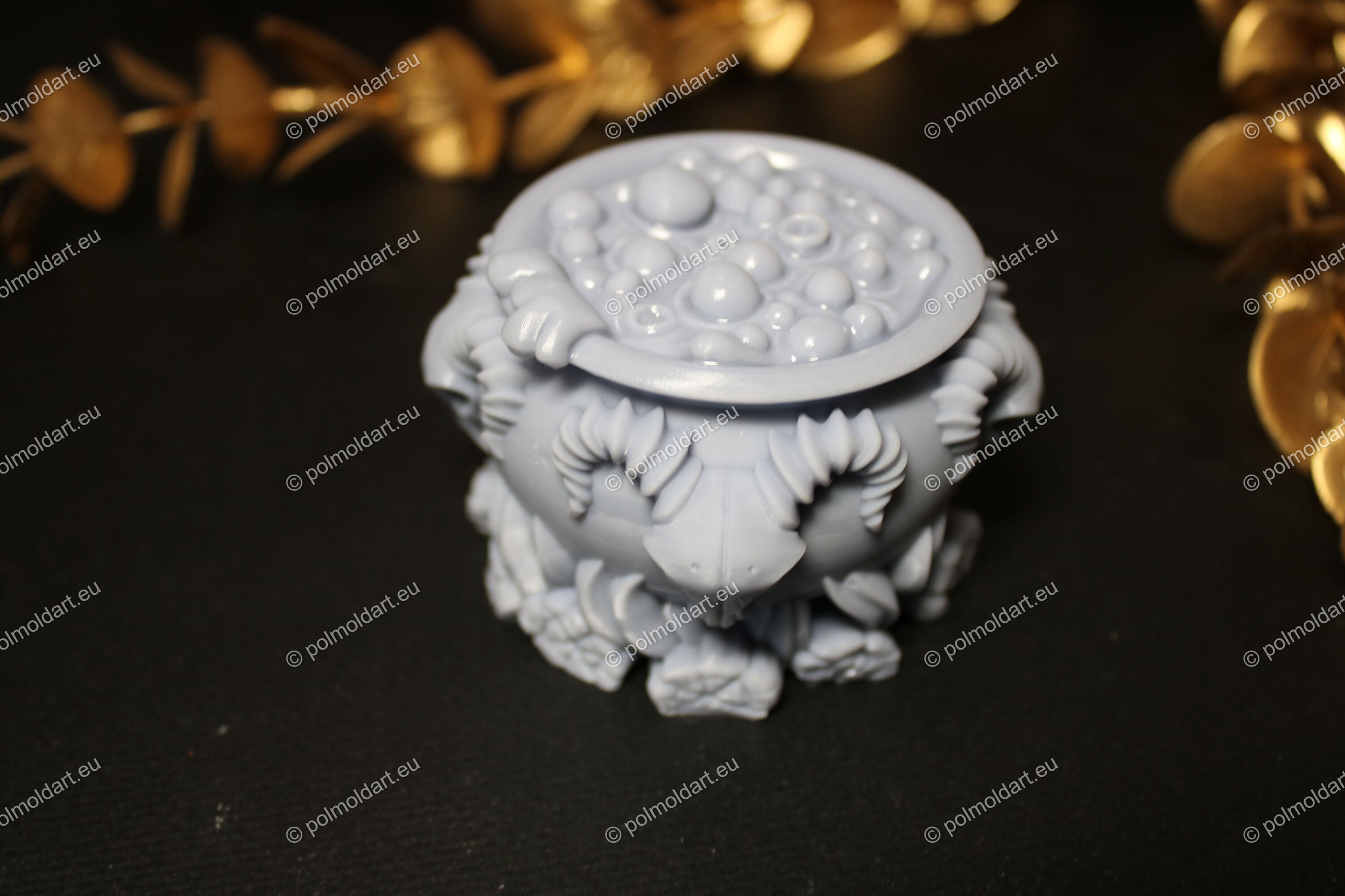 Witch Cauldron With Goatss 3D Silicone Mold for Making Candles, Resin ...