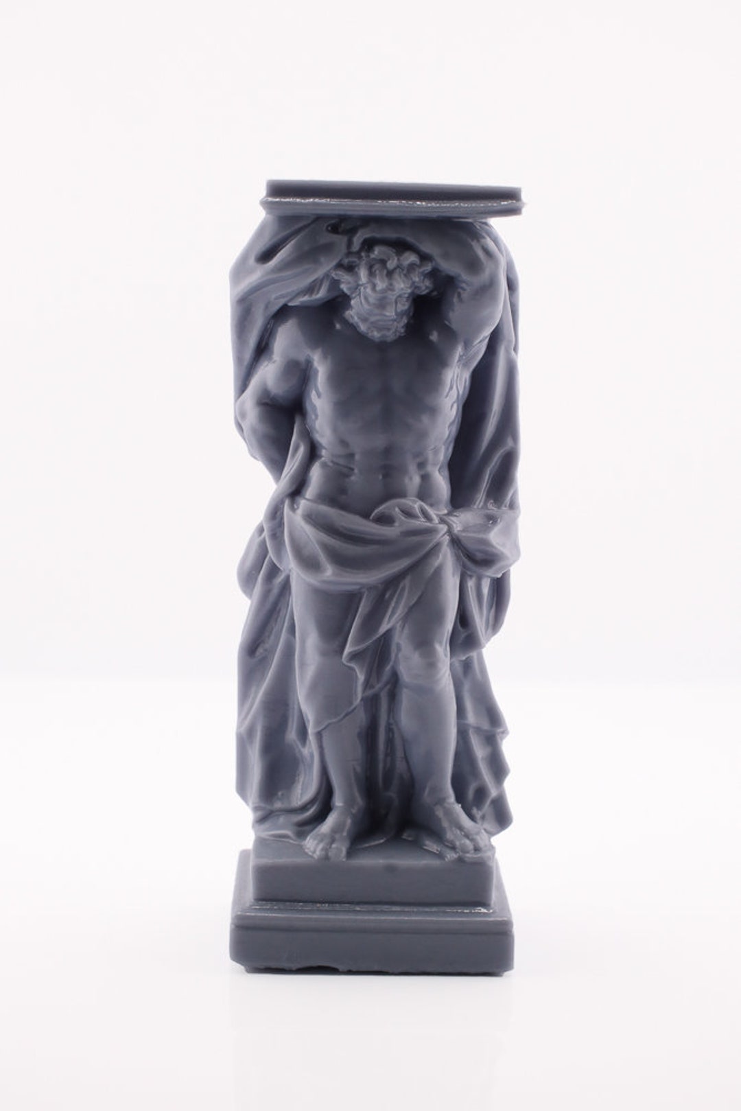 Statue Male Column 3D Silicone Mold, Greek, Statue, Candle Mould, Body ...