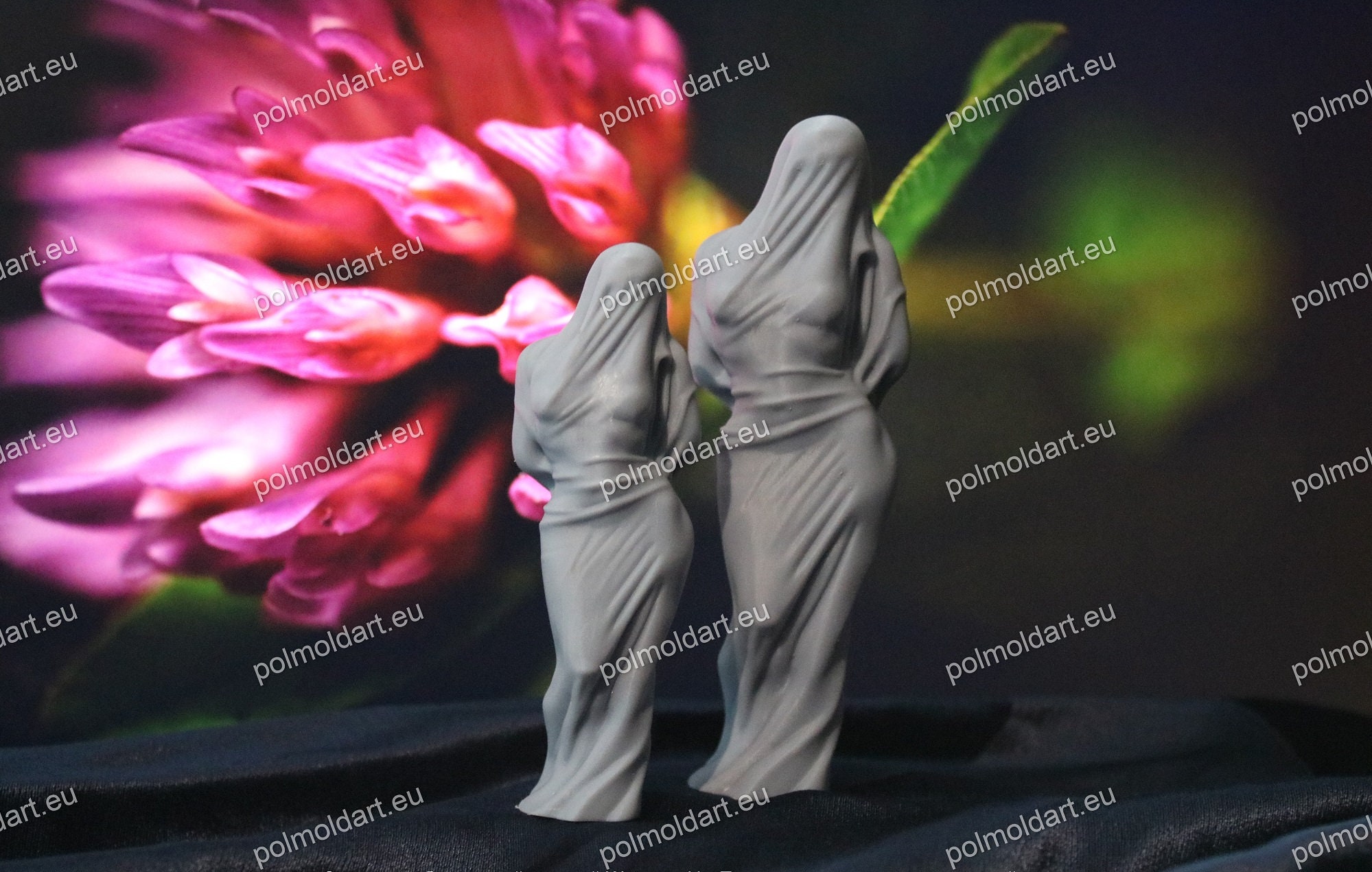 The Veiled Maiden Lady 3D Silicone Mold for making candles | Etsy
