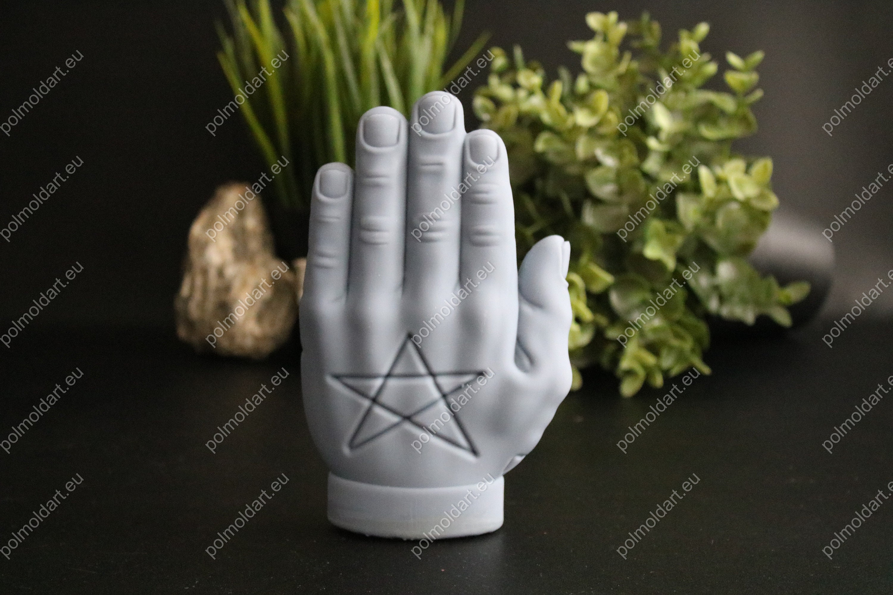 Big Palmistry Hand Palm Reading 3D Silicone Mold for Making Candles ...