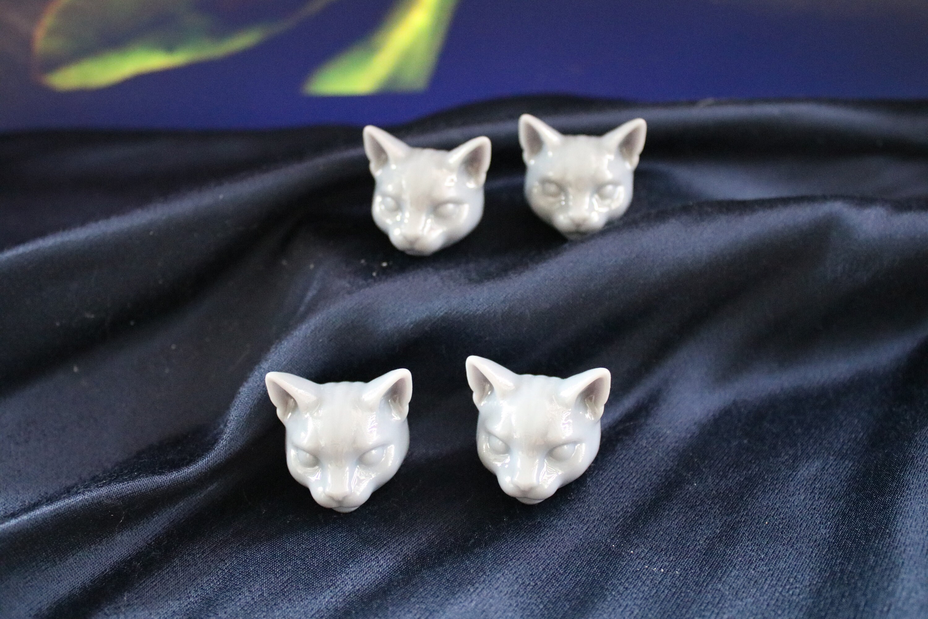 MINI Cat Head 3D Silicone Mold for Making Candles Wax Melt - Etsy