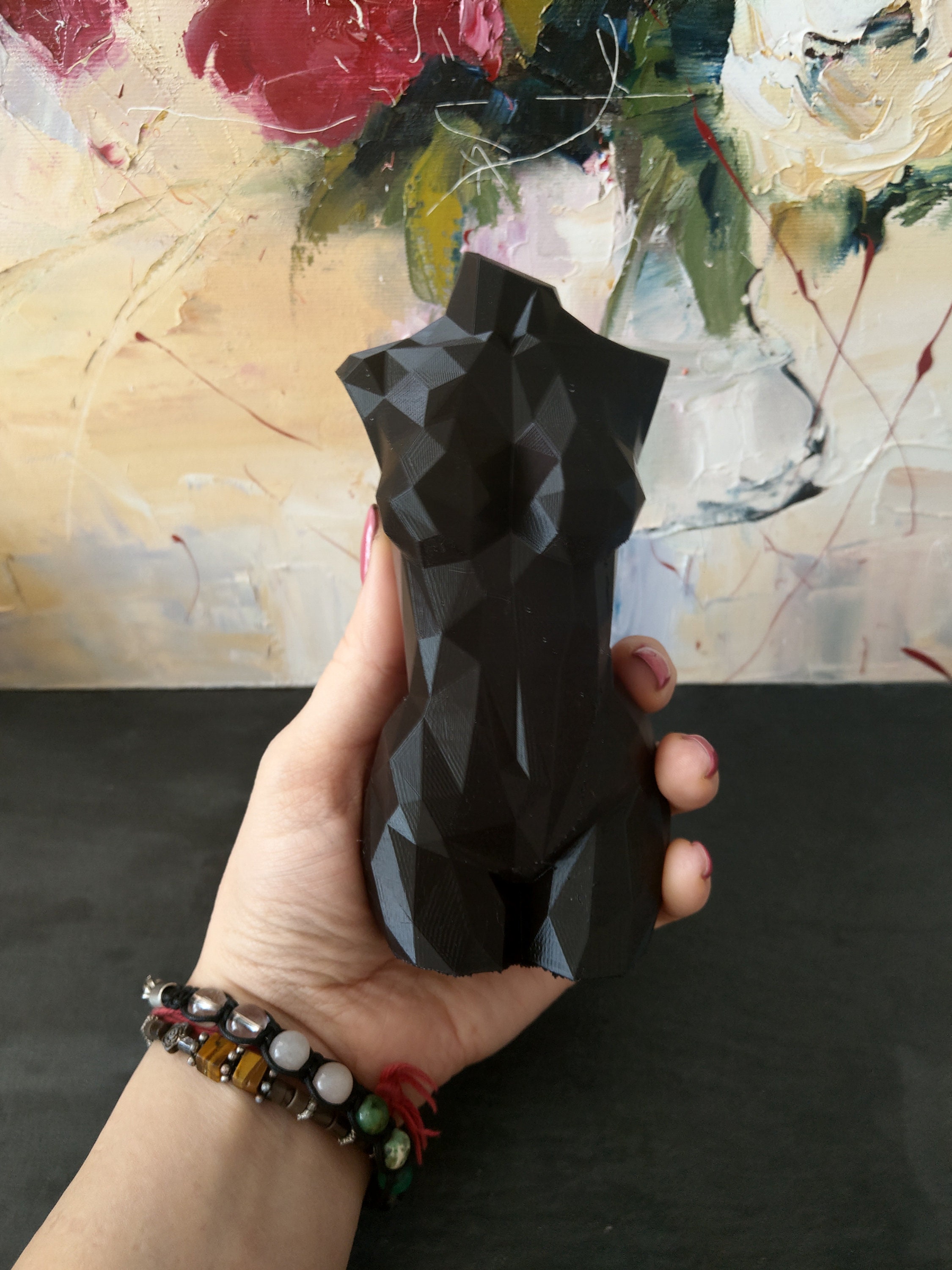 Big Female diamond torso 3D silicone mold candle resin | Etsy