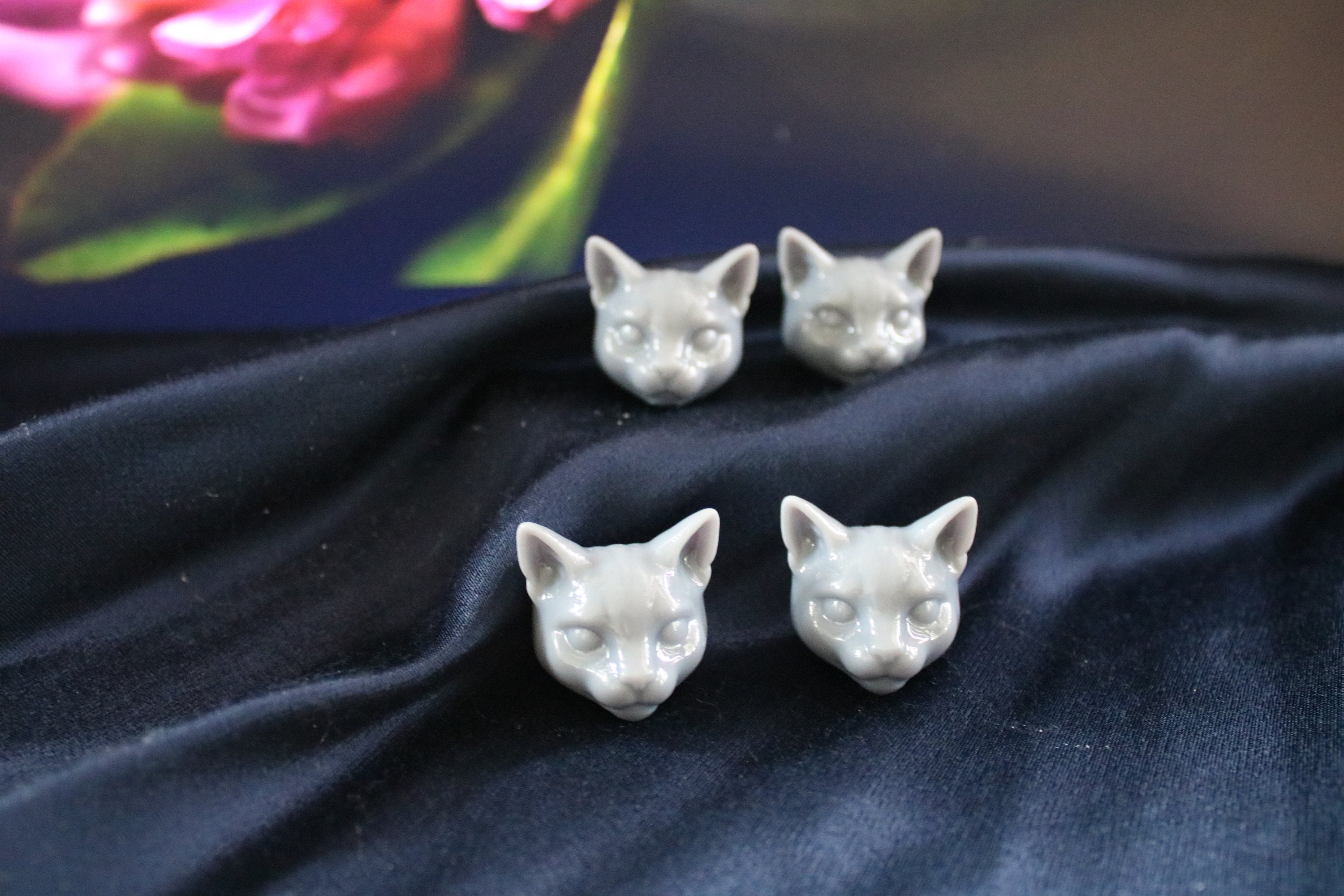 MINI Cat Head 3D Silicone Mold for Making Candles Wax Melt - Etsy