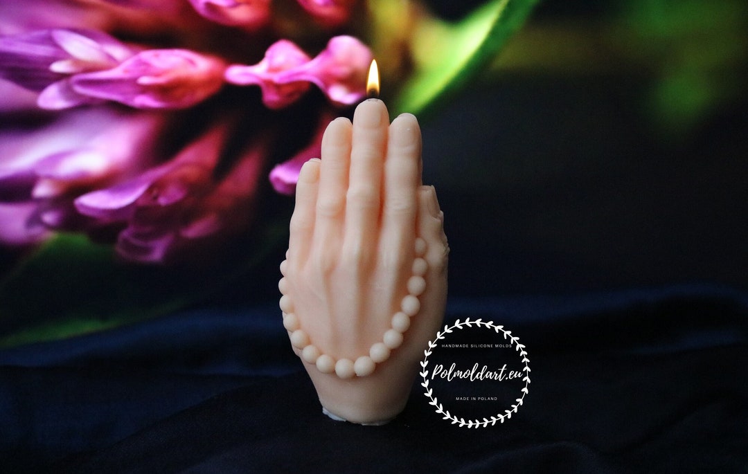 Praying Hands 3D Silicone Mold for Making Candle, Resin,soap,buddha ...