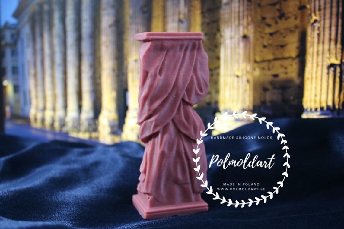Statue Male Column 3D Silicone Mold Greek Statue Candle - Etsy
