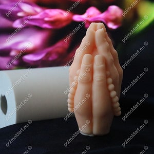 Praying Hands 3D Silicone Mold for Making Candle, Resin,soap,buddha ...