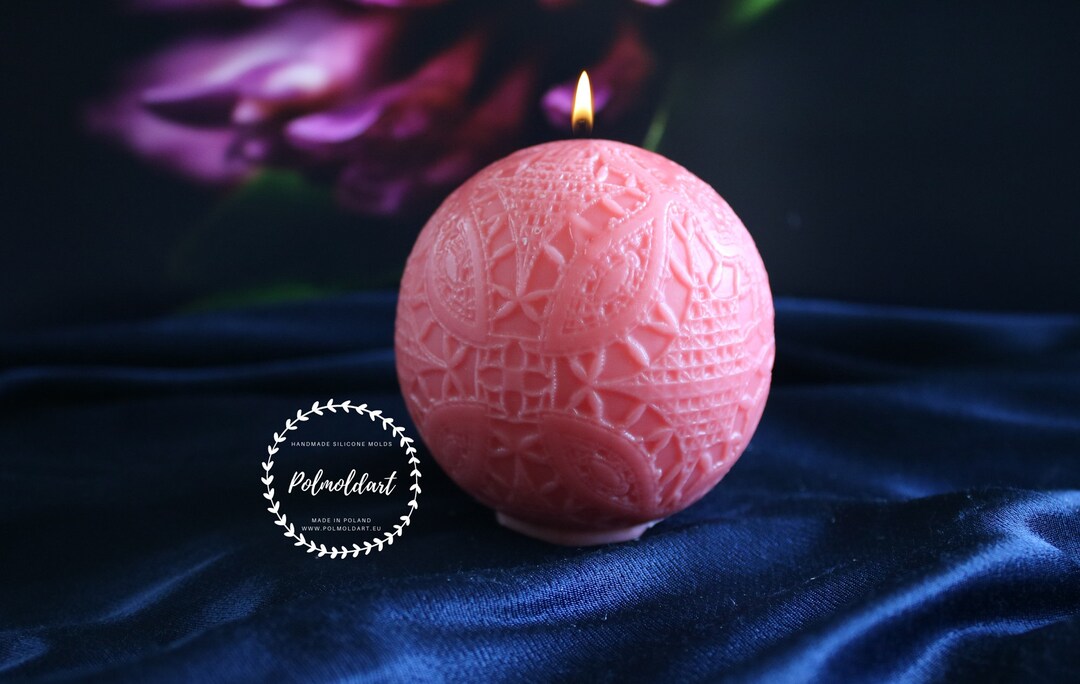 Tracery Ball #2 3D Silicone Mold for Making Candles, Resin, Soap ...