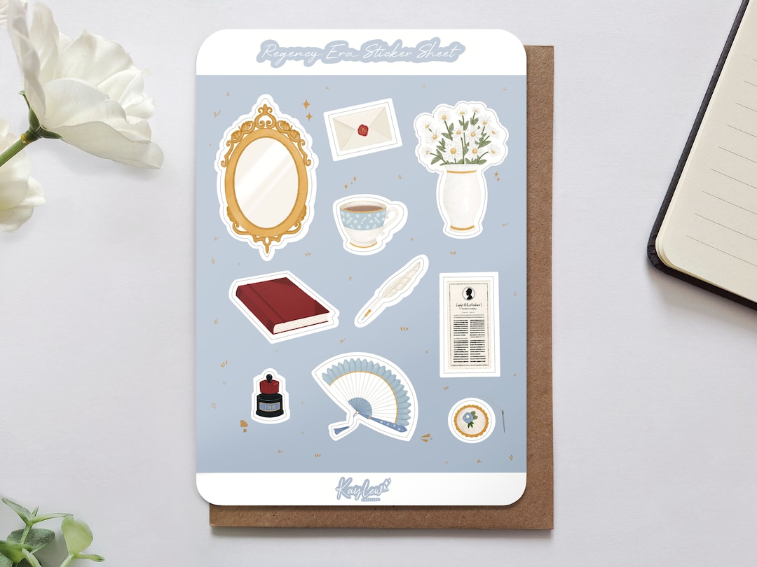 Regency Era Bridgerton Inspired Planner Stickers - Etsy UK