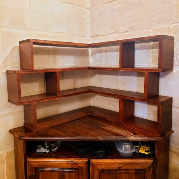 Corner Bookcase - Etsy