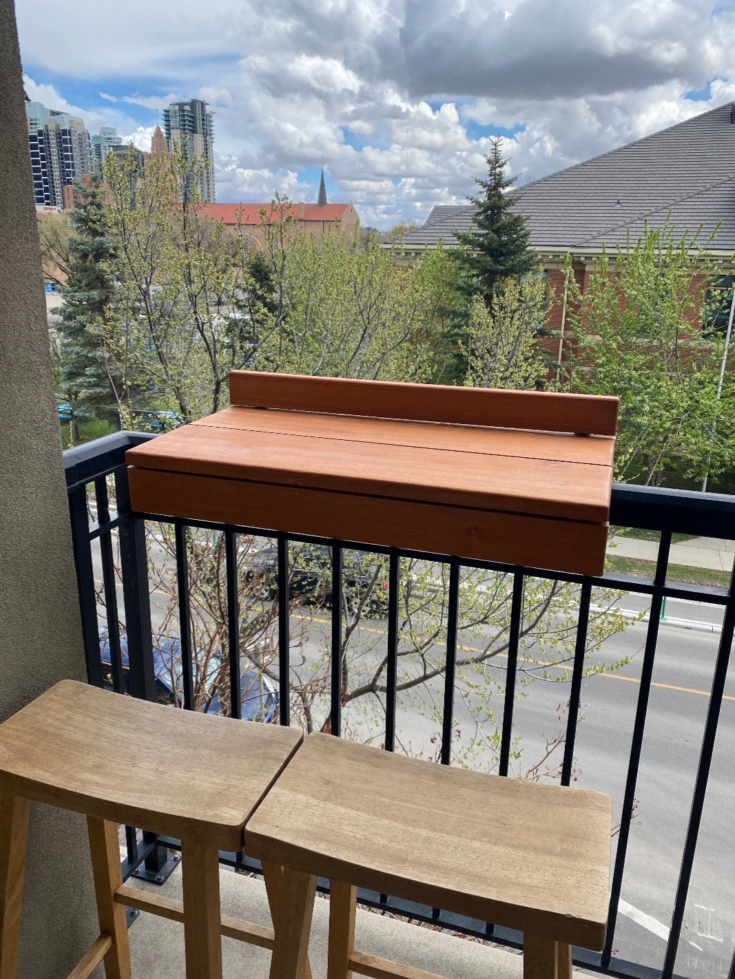 Balcony Bar Table Patio Bar Desk Grill Deck Bar Top Table - Etsy UK