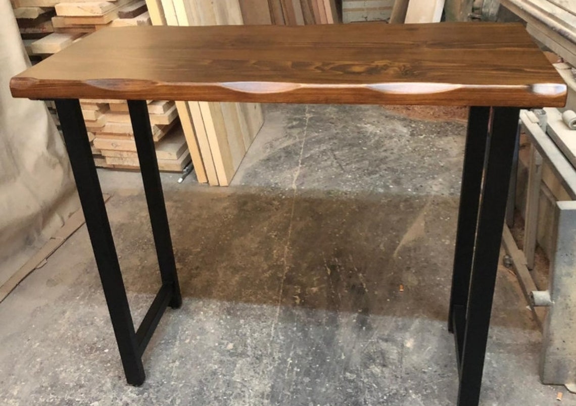 Rustic Wood Bar Table Dining Table Kitchen Table Wooden - Etsy Canada