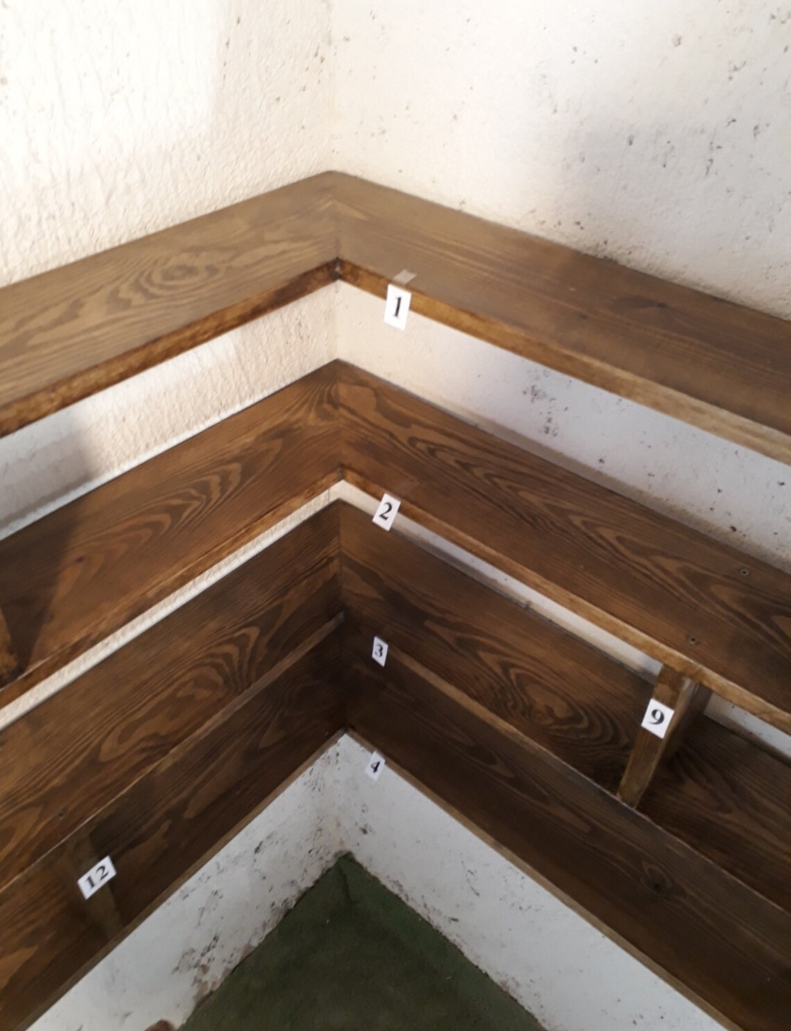 Handcrafted Wooden Corner Shelf, Vintage-inspired Rustic Corner ...