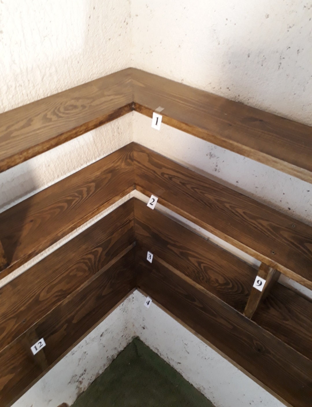 Handcrafted Wooden Corner Shelf, Vintage-inspired Rustic Corner ...