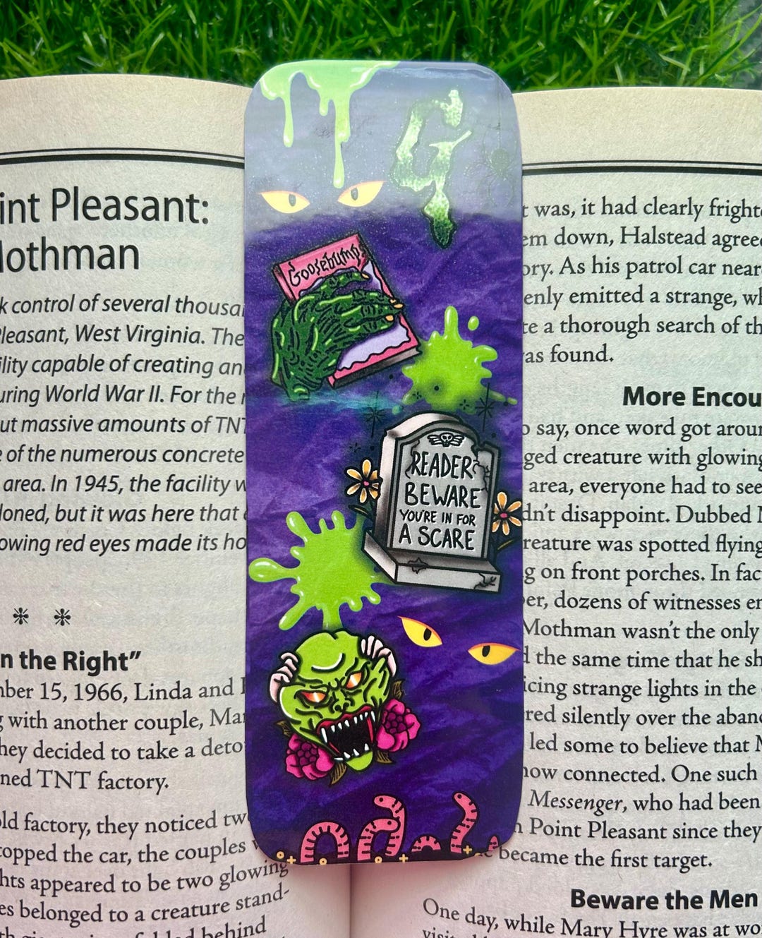 Goosebumps Bookmark - Etsy