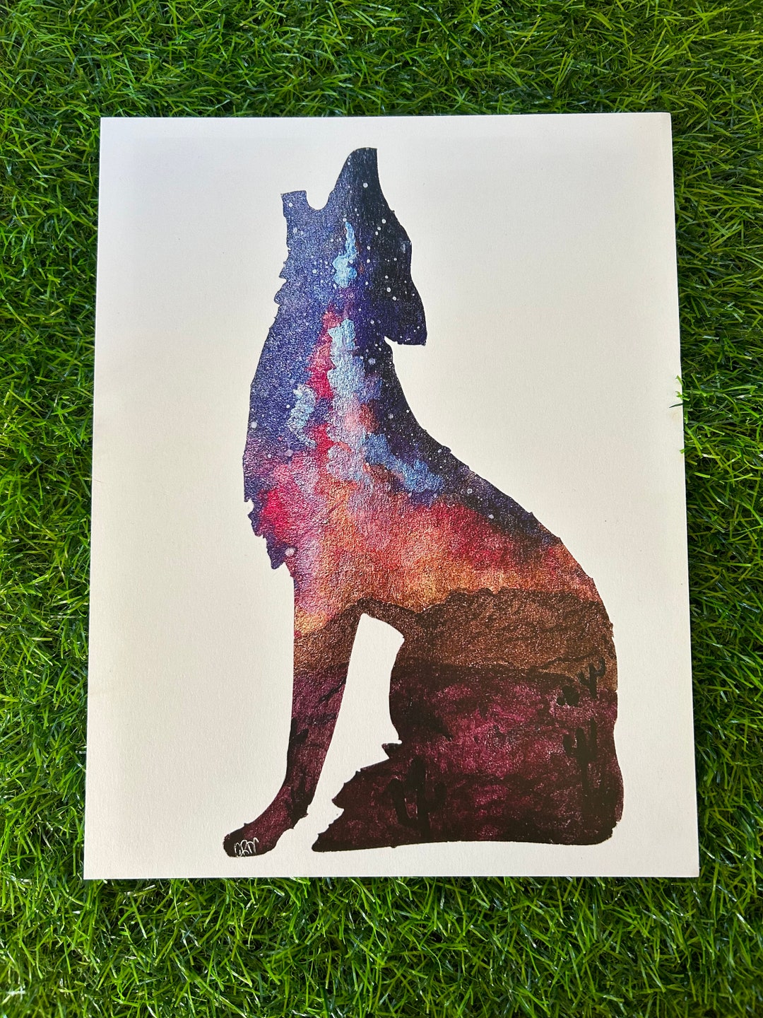 Wolf Desert / Skinwalker Print 8x11 - Etsy