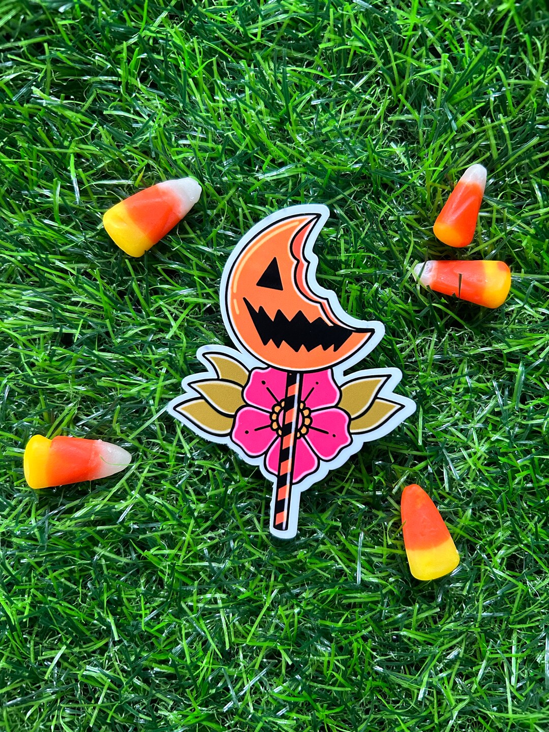 Sam’s Lollipop, Trick or Treat, Vinyl Sticker - Etsy