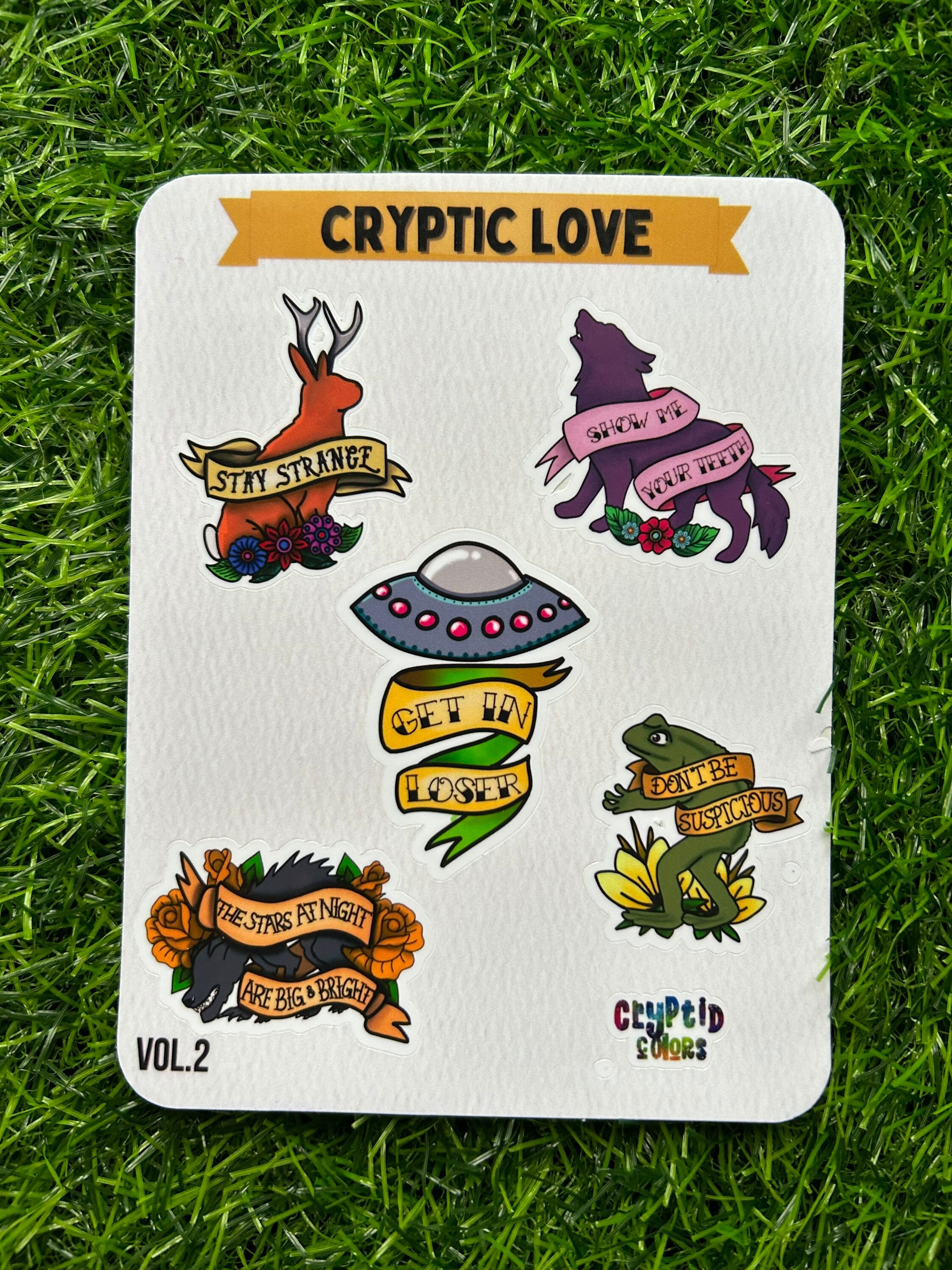 Cryptid Love Sticker Sheets - Etsy