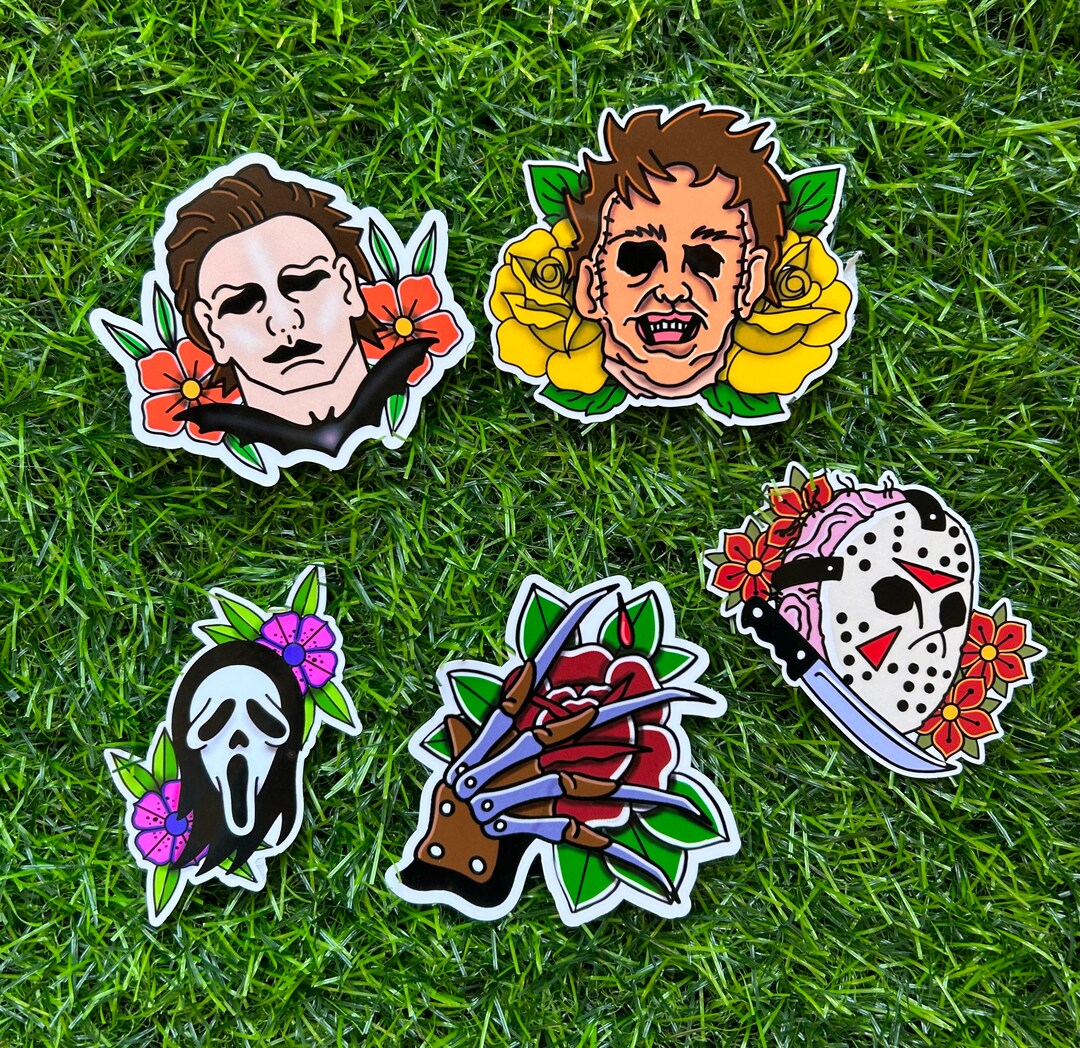 Horror Icons Vinyl Stickers - Etsy