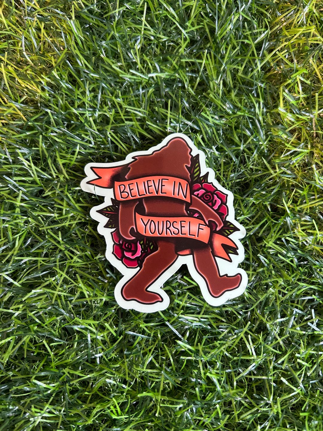 Sasquatch / Bigfoot Tattoo Vinyl Sticker - Etsy