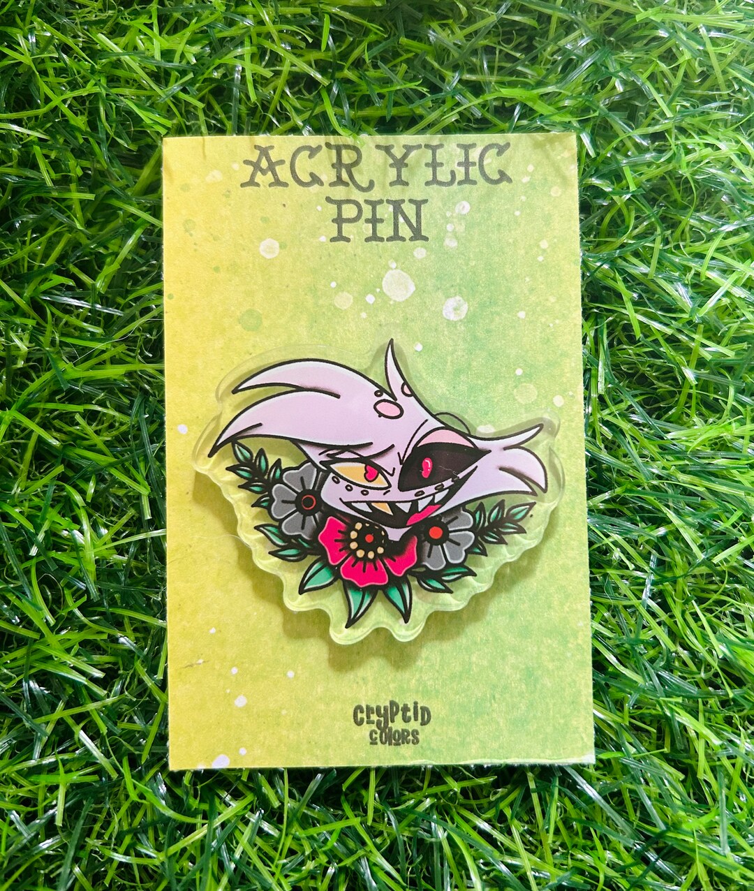 Angel Dust, Hell Hotel, Acrylic Pin - Etsy