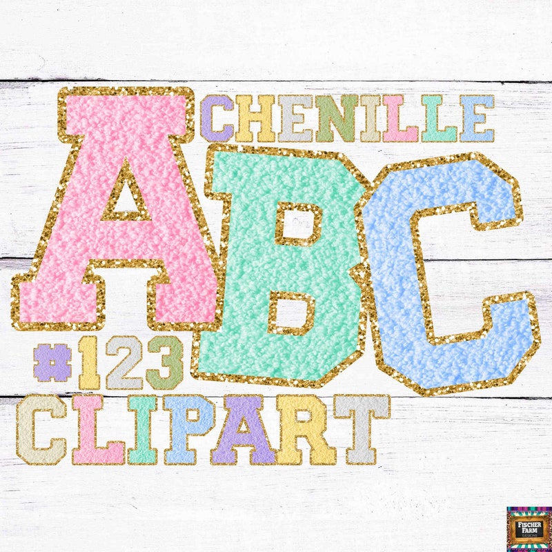 Faux Chenille Letter Font - Etsy