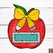 Apple, Pencil Bow, Back to School, First Day of School, Teacher ...