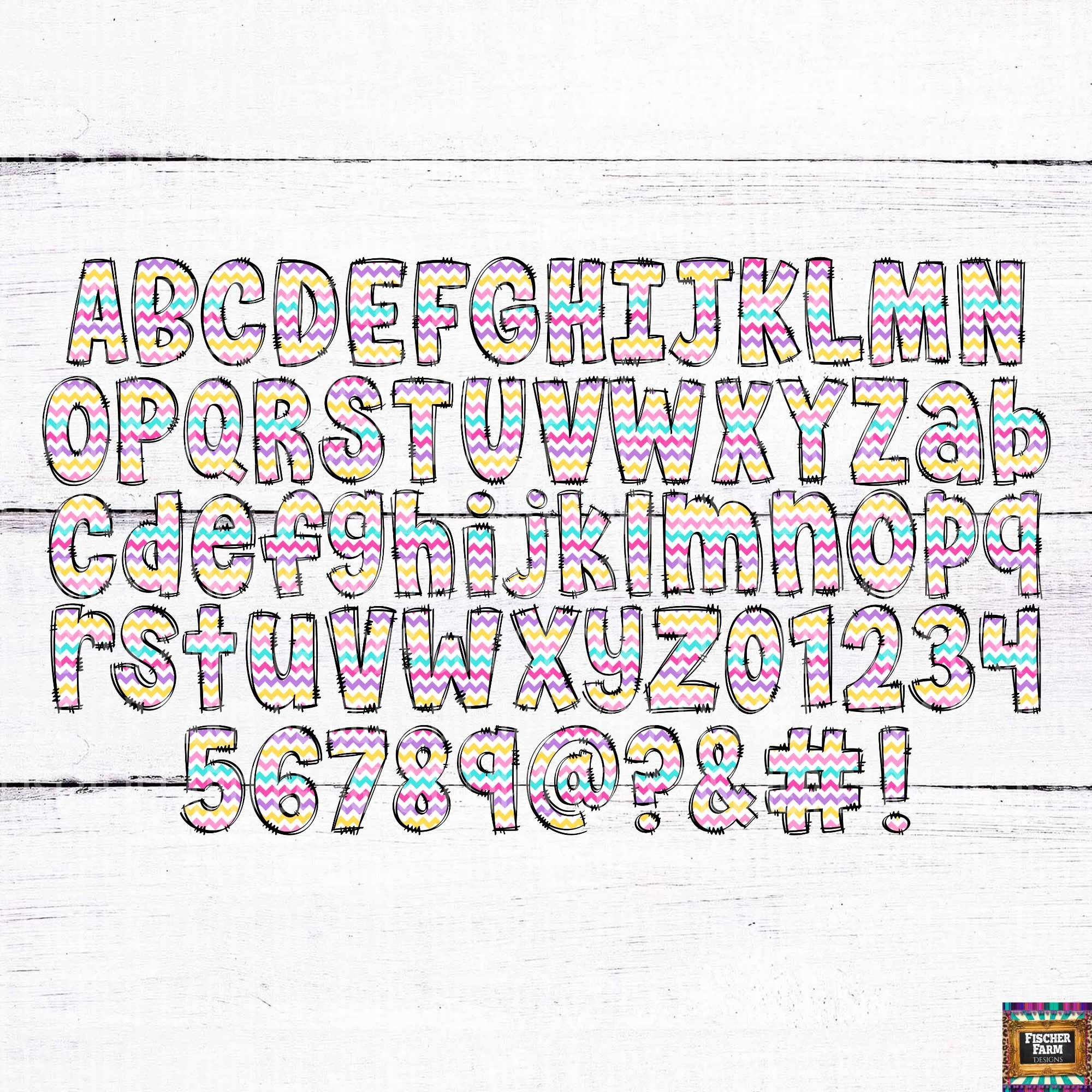 Easter PNG Alphabet Bundle, Spring Floral Alphabets, Plaid, Easter ...