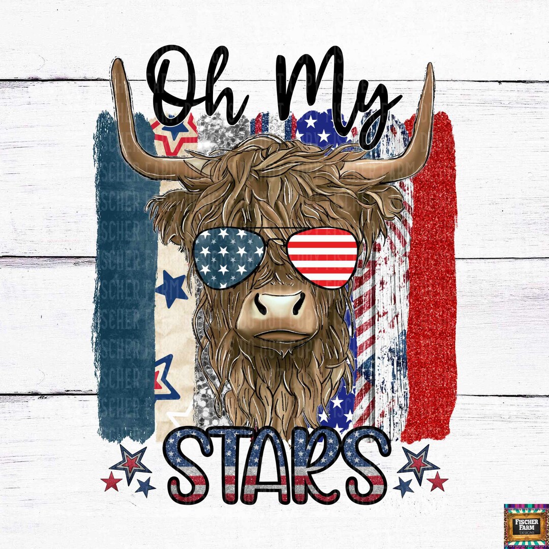 4th of July, Stars, Cow, America, Patriotic, Stripes, Flag, USA ...